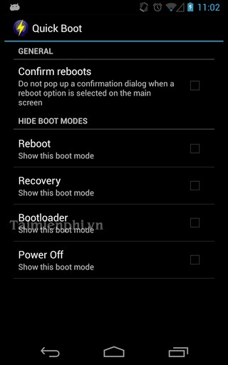 Quick Boot for Android - Reboot Android nhanh chóng -Reboot Android nh